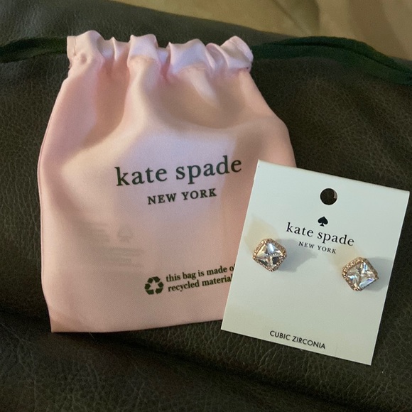kate spade | Jewelry | Kate Spade Save The Date Rose Gold Pave Princess ...